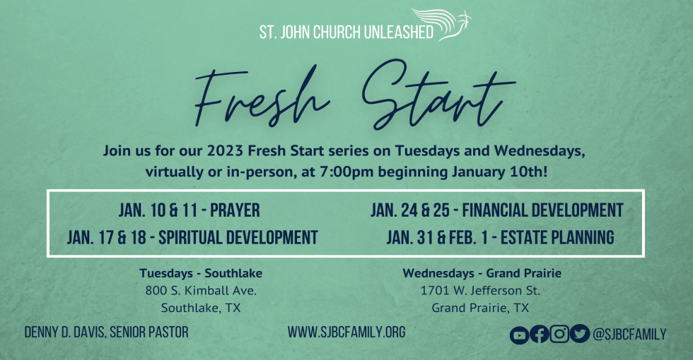 Fresh Start: Prayer - St. John Church Unleashed